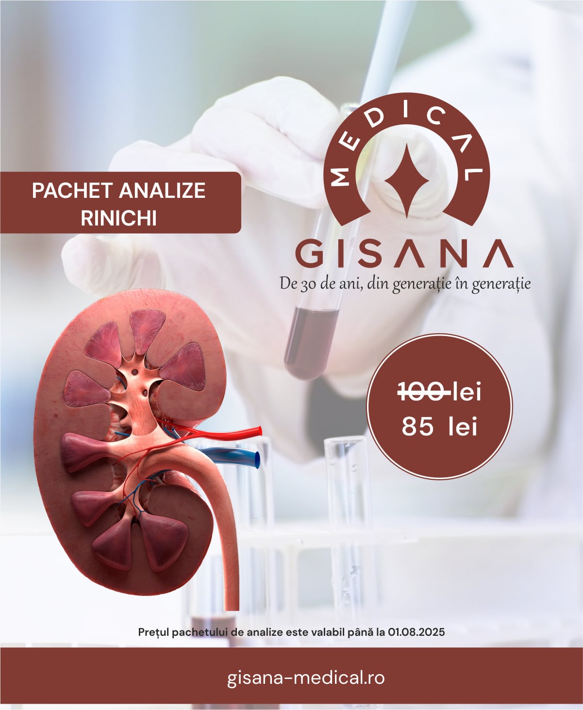 Pachet analize rinichi - Gisana Medical